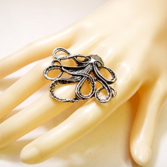 Handmade | Jewelry | Massive Octopus Ring Silver 0 Handmade | Poshmark